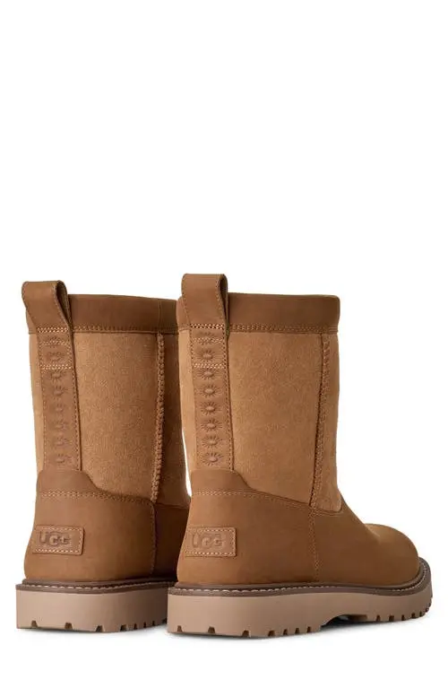 UGG Birch Ii Waterproof Leather & Genuine Shearling Boot - Chestnut