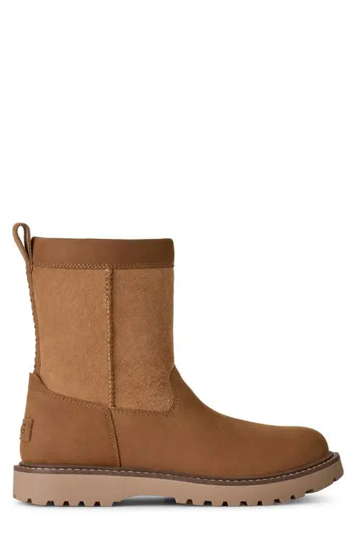 UGG Birch Ii Waterproof Leather & Genuine Shearling Boot - Chestnut