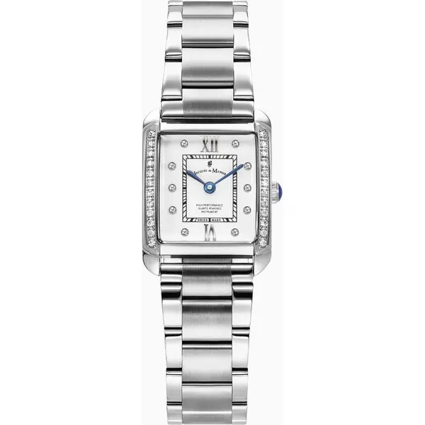 JACQUES DU MANOIR Emily Ii22mm, Dial, Stainless Steel, Rectangular Ladies Watch