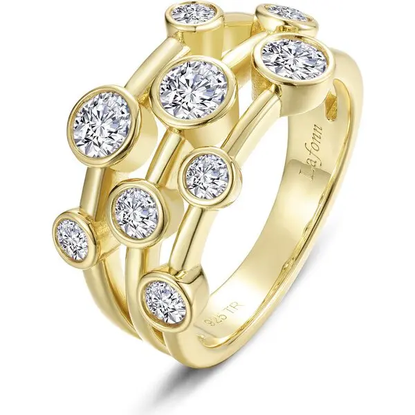 Lafonn Bubble Cluster Simulated Diamond Bezel Ring