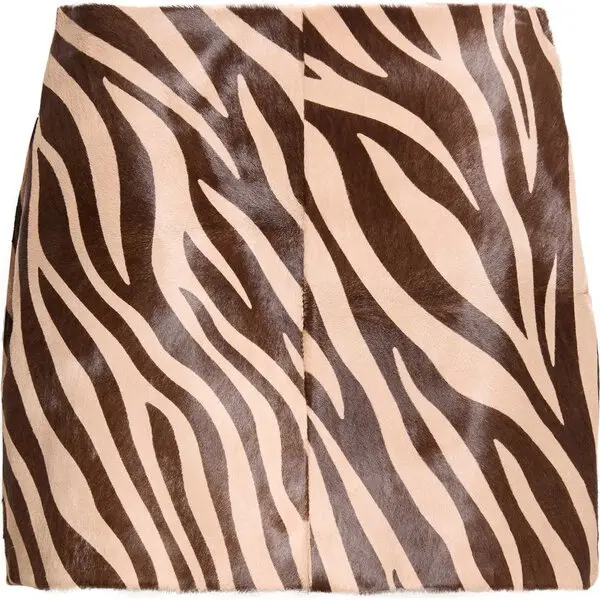 ARMA Melody Genuine Calf Hair Miniskirt