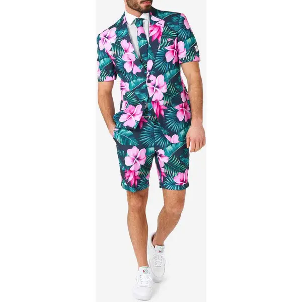 Opposuits Hawaii Grande Summer Trim Fit Two-piece Short Suit With Tie