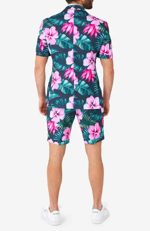 Opposuits Hawaii Grande Summer Trim Fit Two-piece Short Suit With Tie