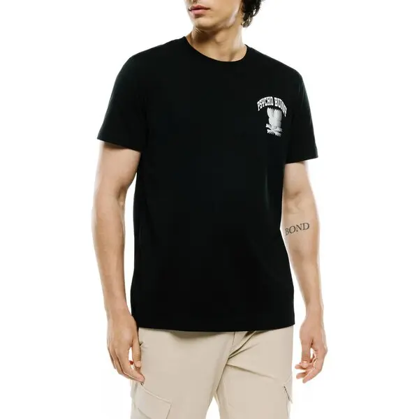 Psycho Bunny Nathaniel Back Graphic Pima Cotton Graphic T-shirt