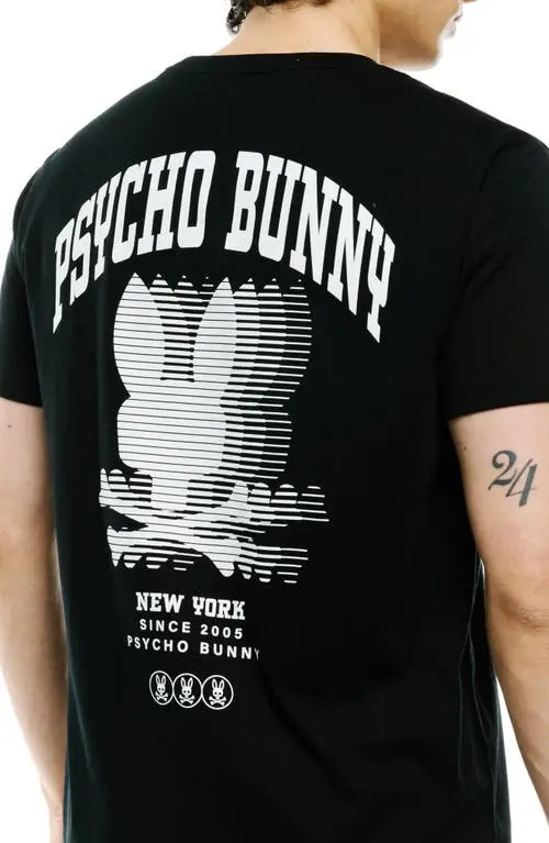 Psycho Bunny Nathaniel Back Graphic Pima Cotton Graphic T-shirt