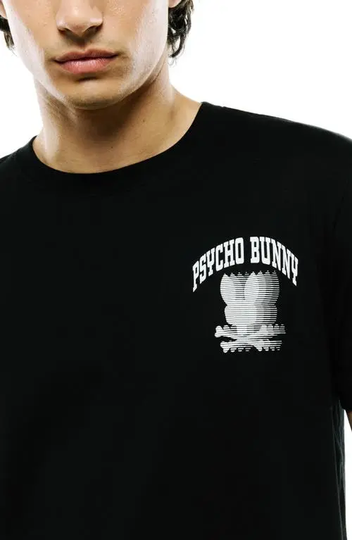 Psycho Bunny Nathaniel Back Graphic Pima Cotton Graphic T-shirt