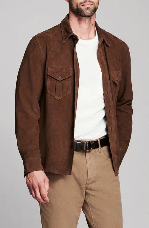 Billy Reid Featherweight Leather Shirt
