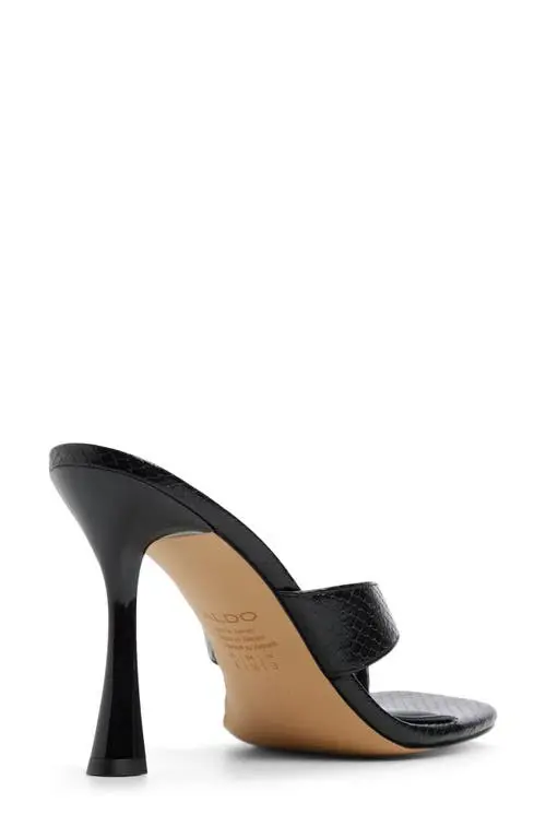 Aldo Haayssie Faux Leather Slide Sandal - Black