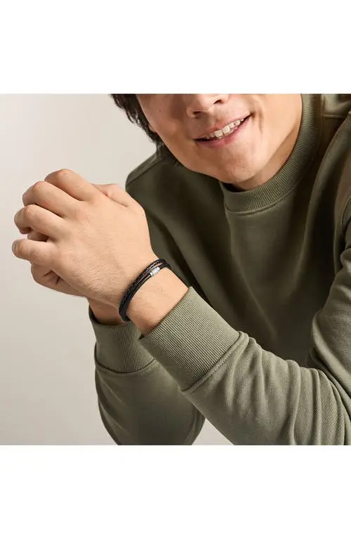 Fossil Machine Multi-strand Leather Bracelet