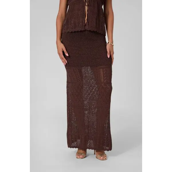 Guess Vivianne Crochet Maxi Skirt