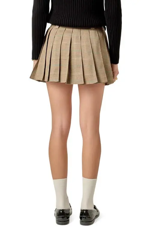 English Factory Pleated Mini Skort