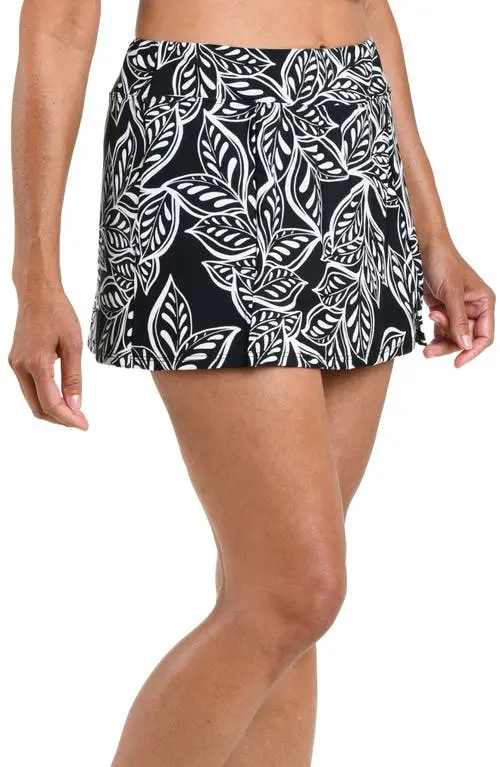 MAXINE OF HOLLYWOOD Native Vines Full Coverage Swim Skirt