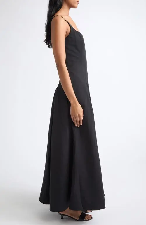 Staud Jill Fit & Flare Dress - Black