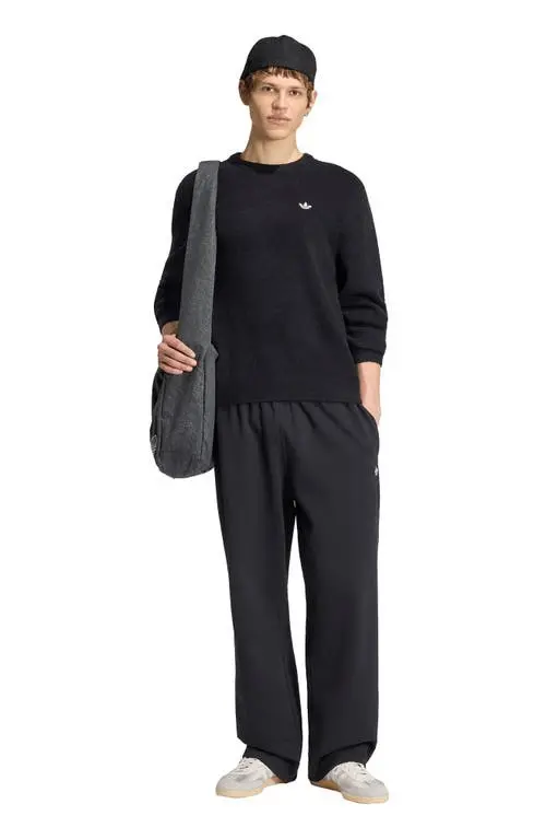 Adidas Trefoil Embroidered Crewneck Sweater
