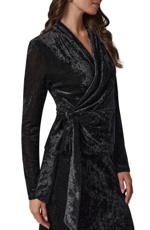 Donna Karan New York Velvet Wrap Top