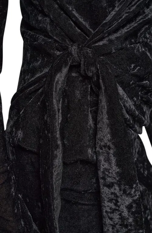 Donna Karan New York Velvet Wrap Top