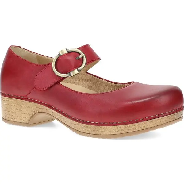 Dansko Bonny Mary Jane Clog - Red