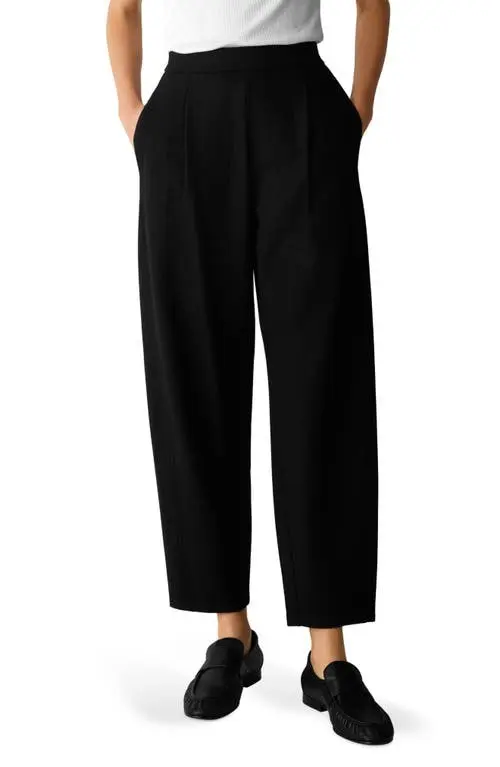 Eileen Fisher Pleated Wool Lantern Pants