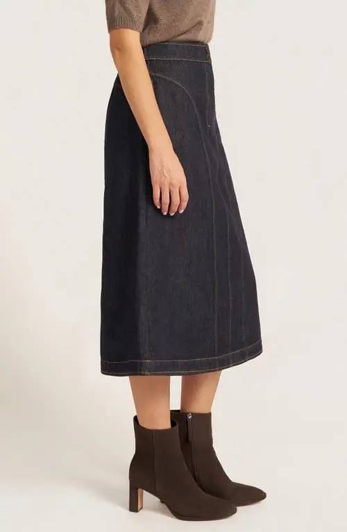 Matty M. Lynn Seamed Midi Skirt