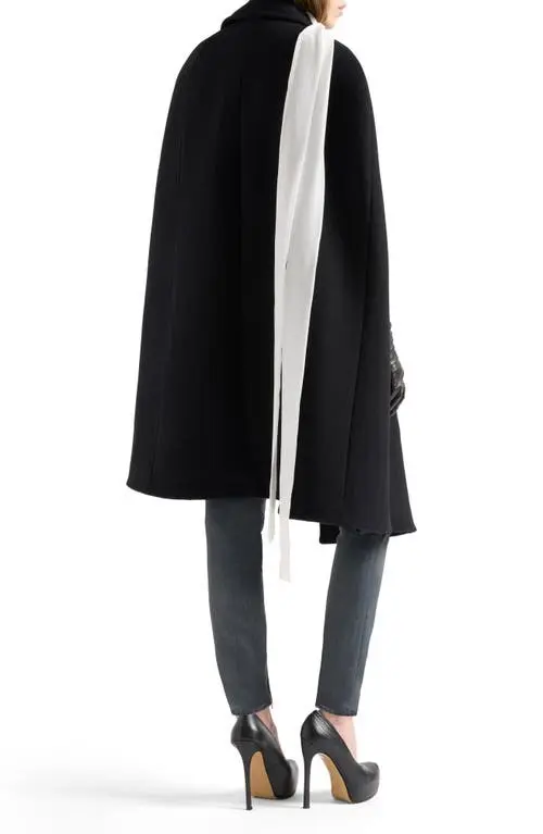 7 For All Mankind Double Breasted Wool Blend Cape