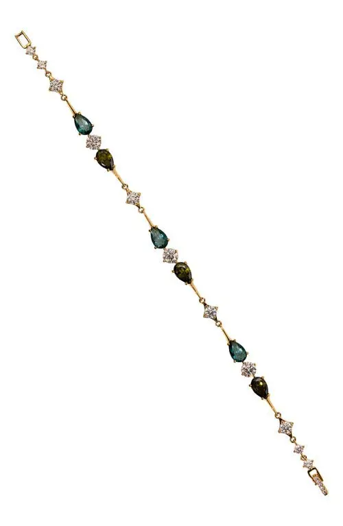 Nadri Hera Cubic Zirconia Line Bracelet - Gold