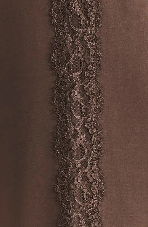 Splendid Lace Trim Sweatshirt