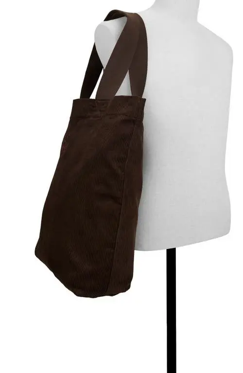 Brooks Brothers Skiing Sheep Cotton Tote - Medium Brown
