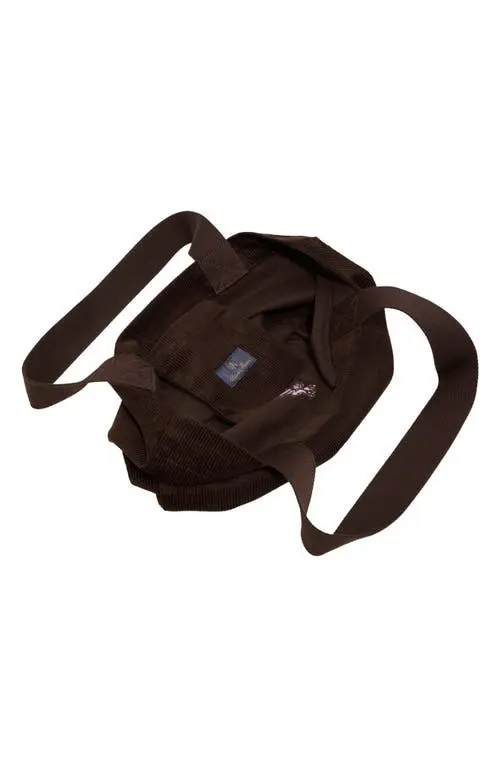 Brooks Brothers Skiing Sheep Cotton Tote - Medium Brown