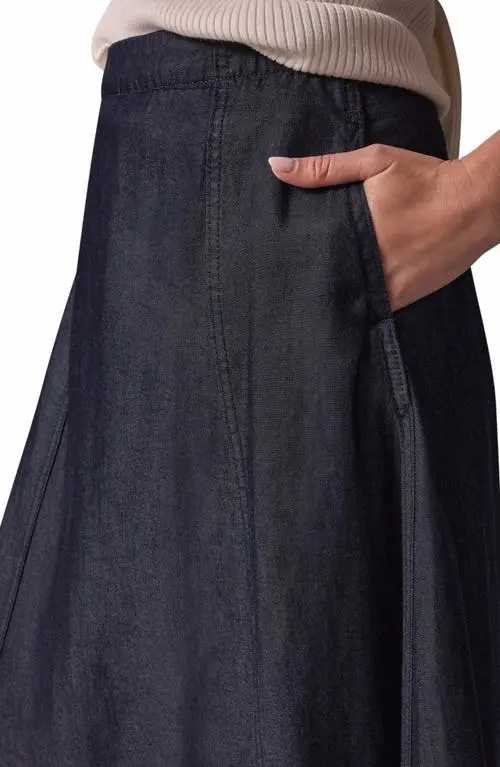 Donna Karan New York A-line Chambray Skirt