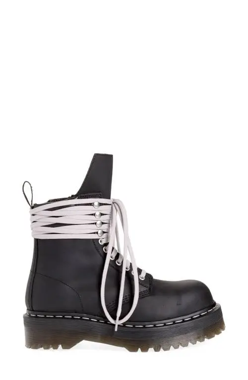 Rick Owens X Dr. Martens Quad Sole Steel Toe Boot