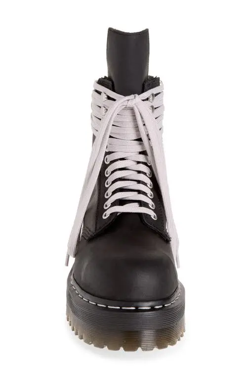 Rick Owens X Dr. Martens Quad Sole Steel Toe Boot