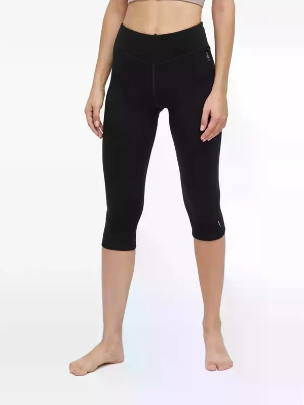 Smartwool Logo-embroidered Cropped Leggings