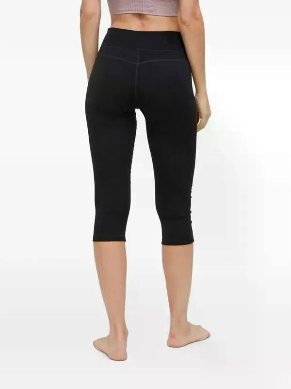 Smartwool Logo-embroidered Cropped Leggings