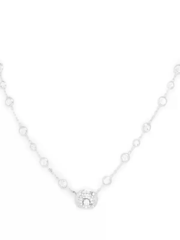 Guess Borboleta Crystal-embellished Logo-pendant Necklace