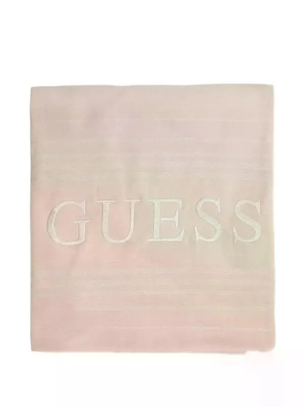 Guess Logo Beach Towel - Neutrals