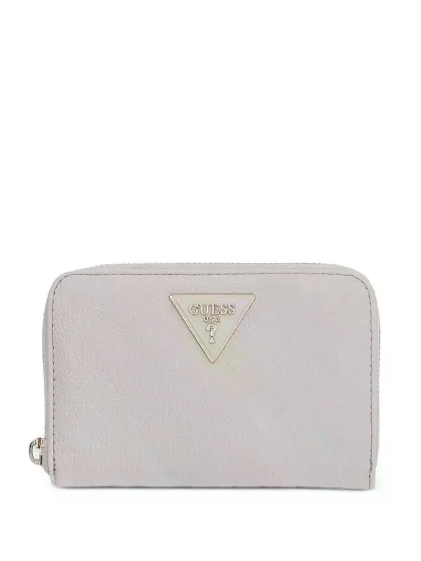 Guess Laurel Logo-plaque Pebbled-effect Wallet