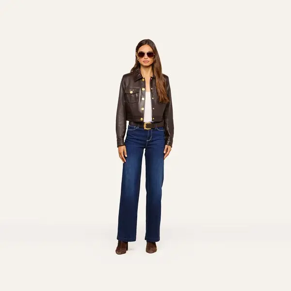 L'Agence Luci Fringed Leather Jacket