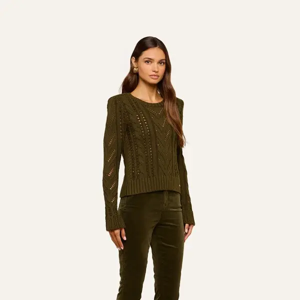 L'Agence Mio Cabled Pullover