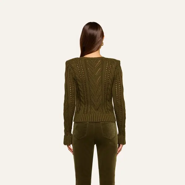 L'Agence Mio Cabled Pullover
