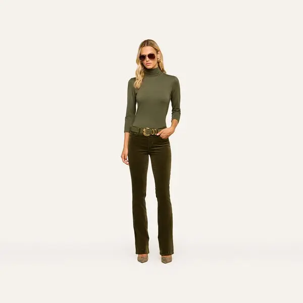 L'AGENCE Stevie Velvet Jean - Army