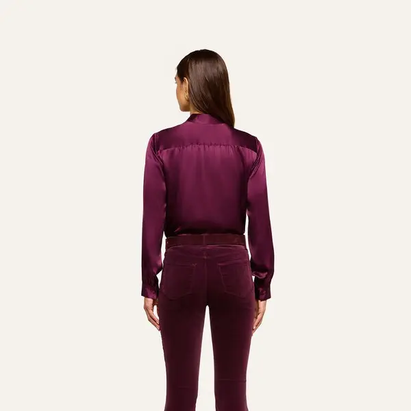 L'Agence Bianca Silk Blouse Top