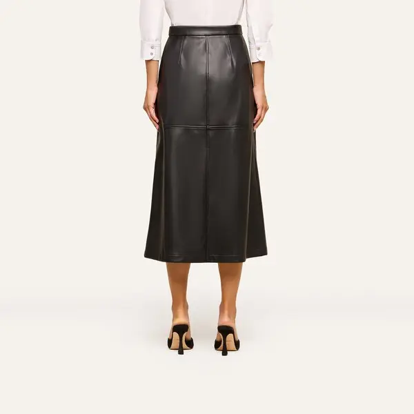 L'Agence Robyn Vegan Leather Skirt