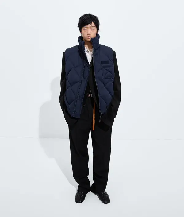 Bottega Veneta Nylon And Cotton Quilted Gilet