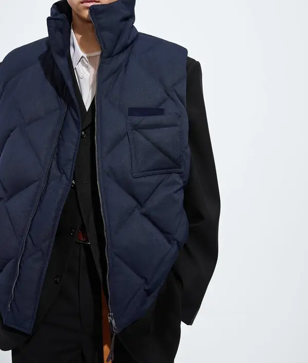 Bottega Veneta Nylon And Cotton Quilted Gilet