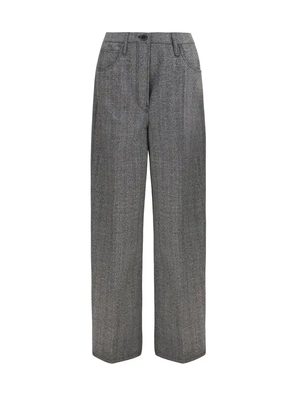 Prada Mouliné Wool Pants
