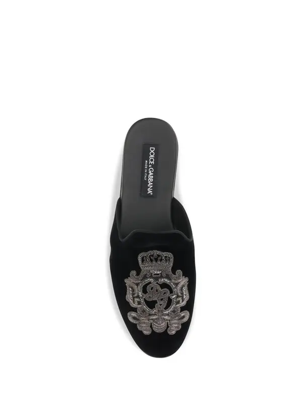 Dolce & Gabbana Velvet Slippers
