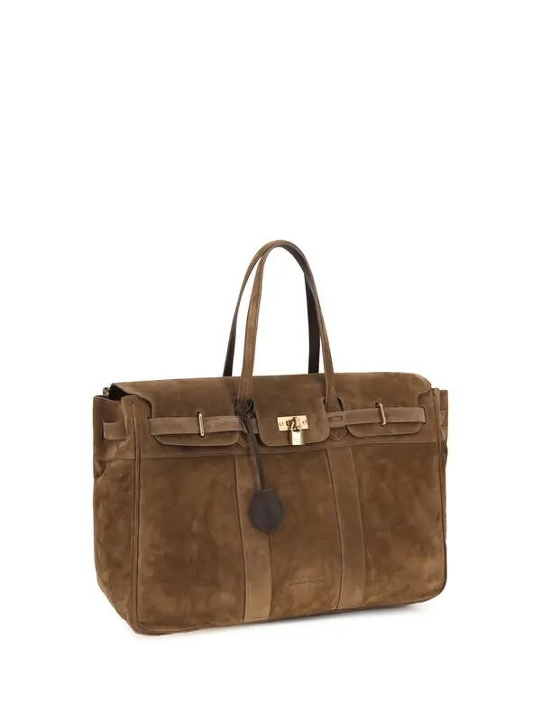Brunello Cucinelli Explorer Suede Travel Bag