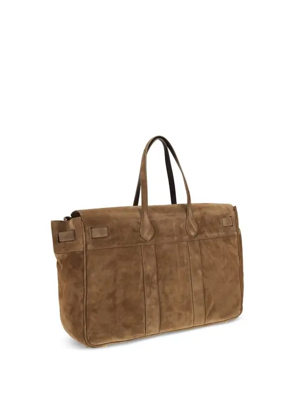 Brunello Cucinelli Explorer Suede Travel Bag