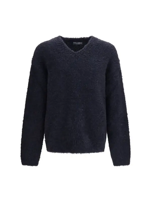 Dolce & Gabbana Alpaca Blend Pullover - Blue