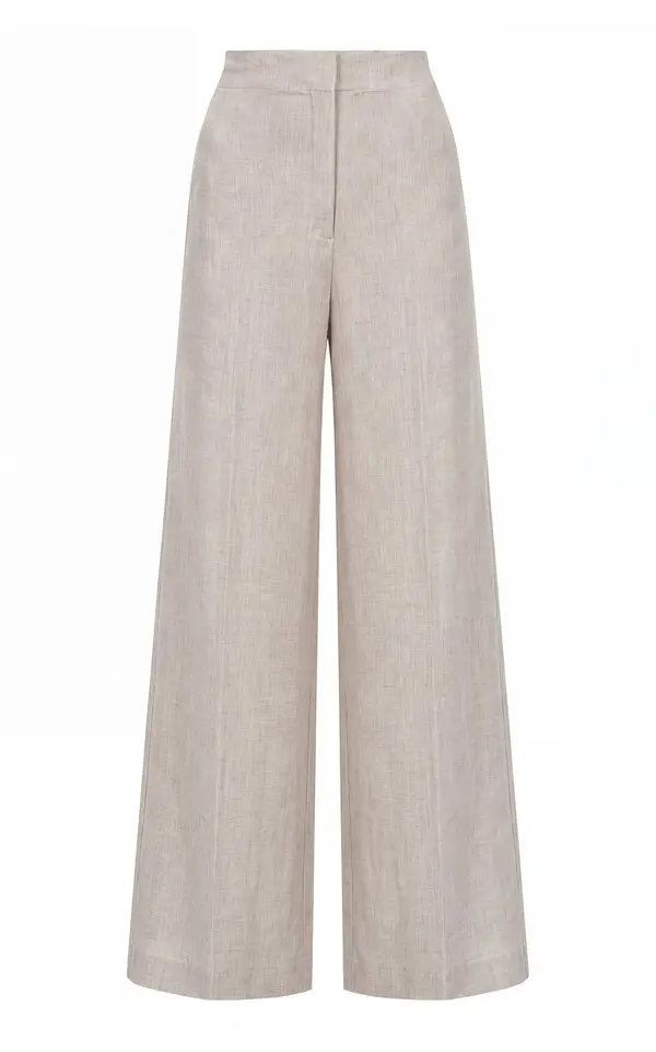 ANDRES OTALORA Marea Alta Linen Pants - Neutral